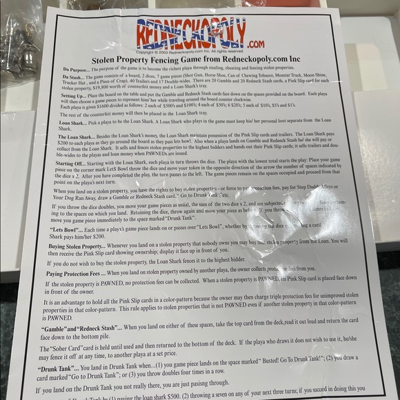 Ghettopoly | Accessories | Redneckopoly Redneck Monopoly New In Open ...